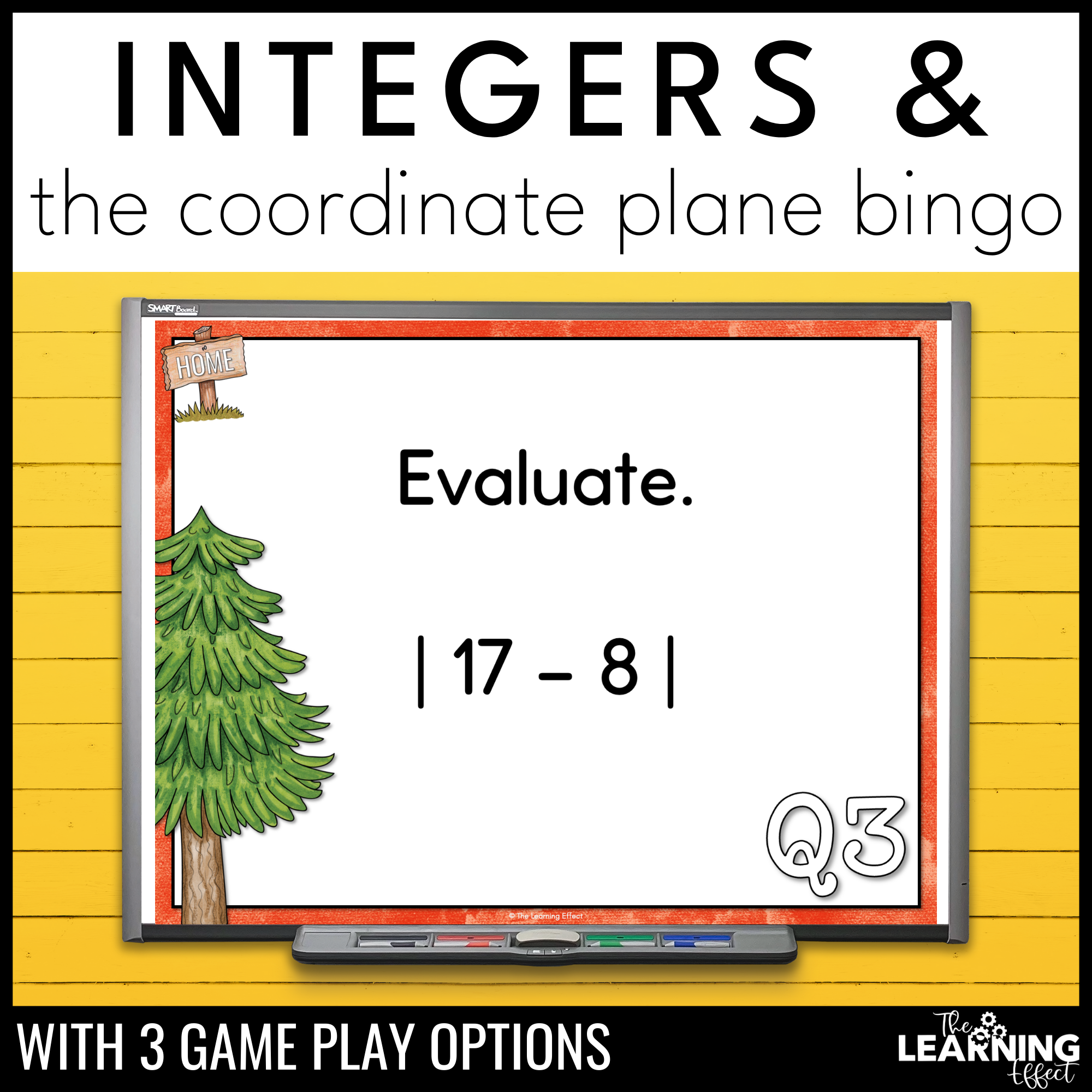 Integers and the Coordinate Plane Bingo Game – The Learning Effect