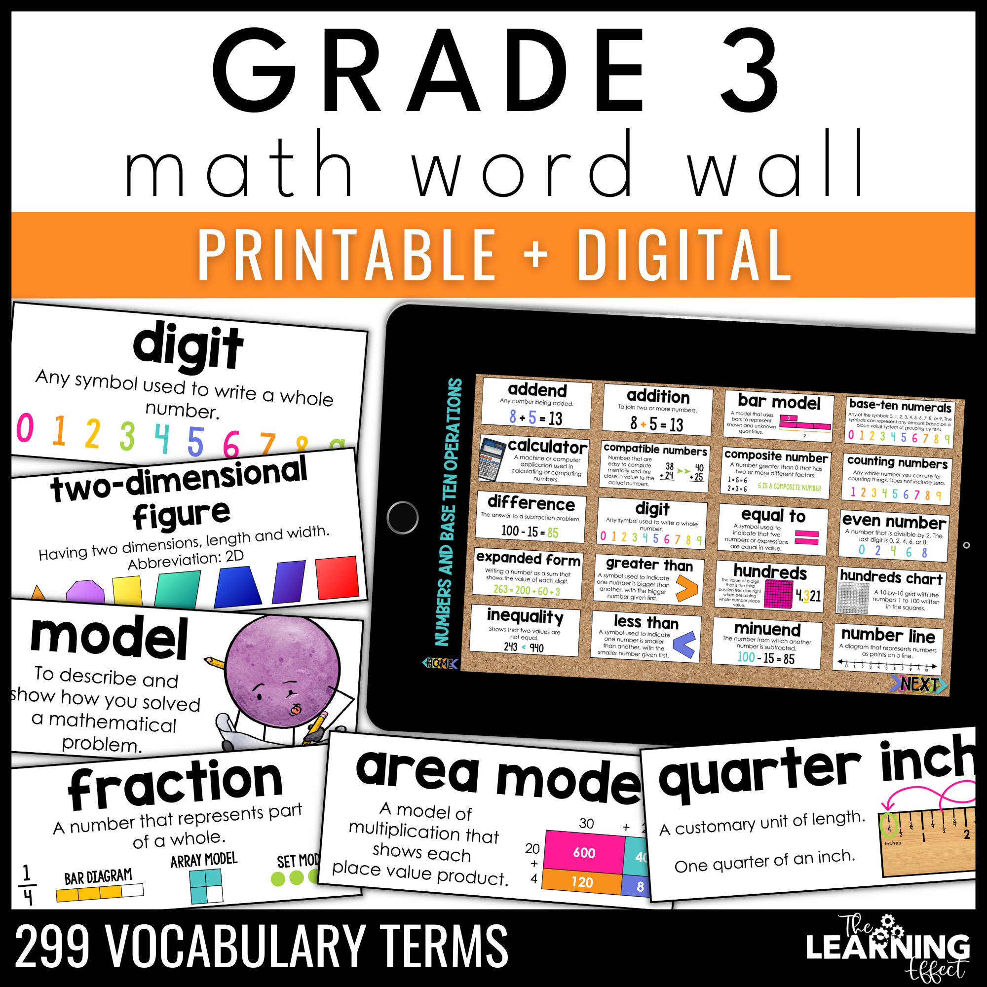 3rd Grade Math Word Wall – The Learning Effect